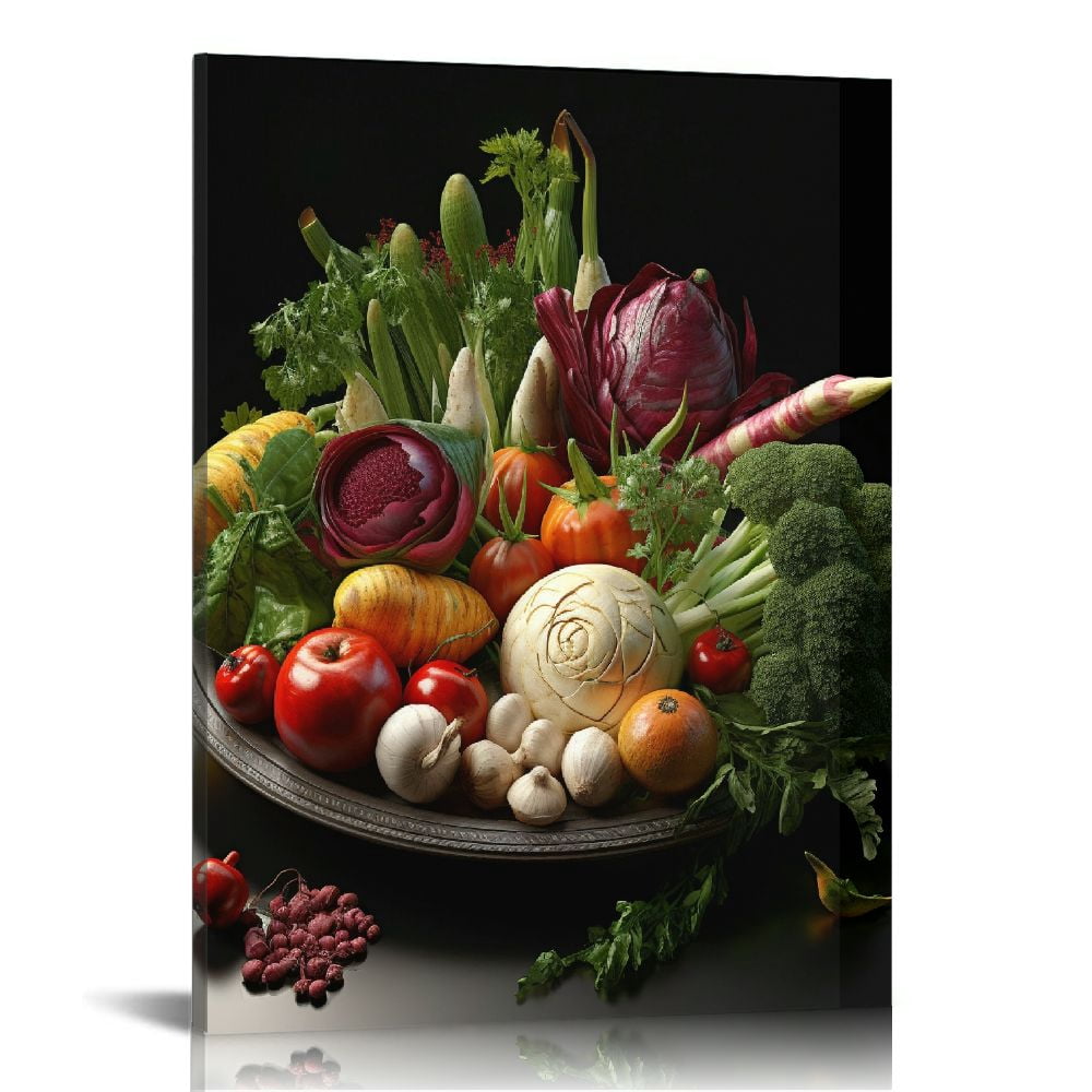 ONETECH Kitchen Pictures Wall Decor Multicolored Fresh Fruits and ...