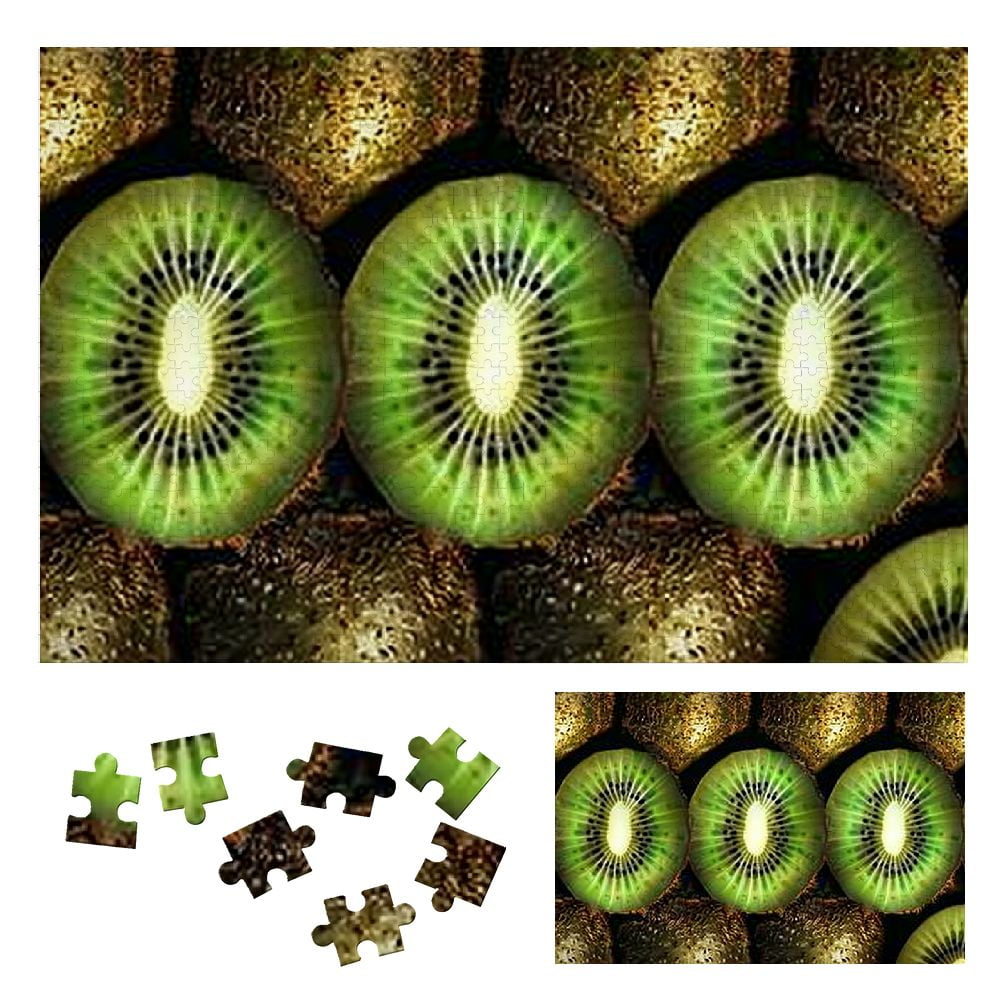 ONETECH Kiwi Fruit Wooden Jigsaw Puzzle Challenging Difficult Wood ...