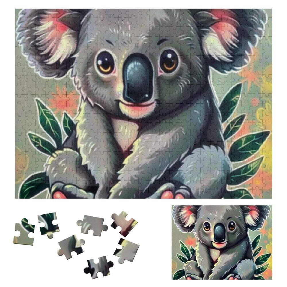 ONETECH Koala Flower Sots Art Wood Puzzle Challenging Difficult Puzzles ...