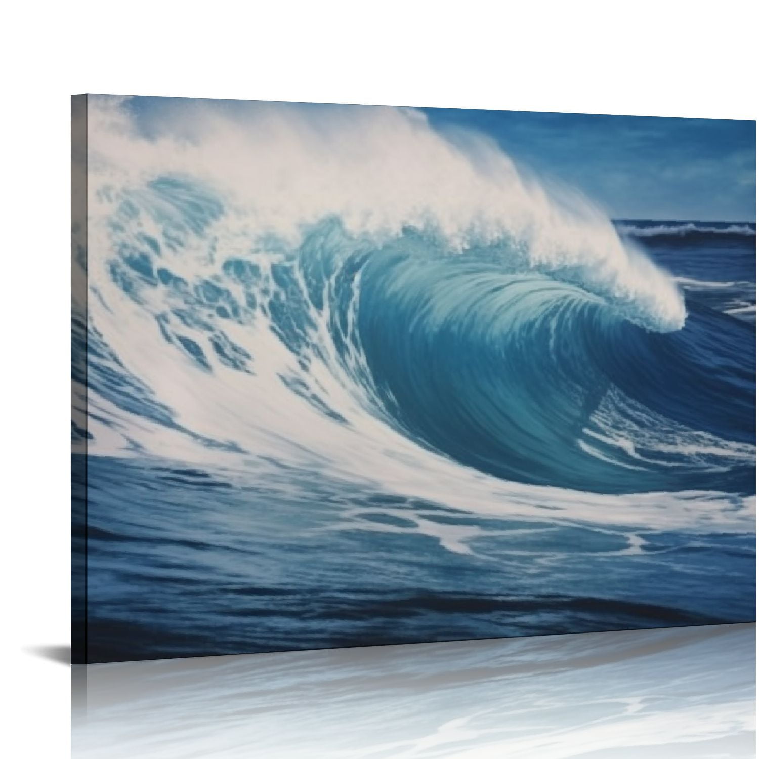 ONETECH Landscape Poster Canvas Wall Art Huge Waves Storm Tsunami ...