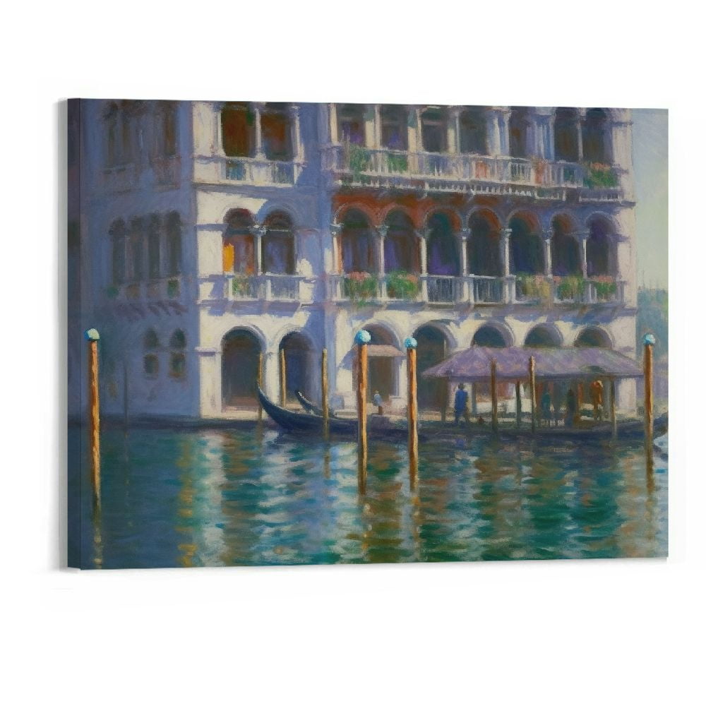 ONETECH Le Palais Contarini by Claude Monet Wall Art Abstract Canvas ...
