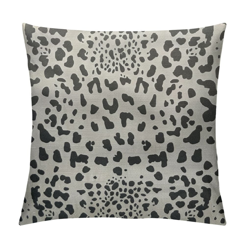 FUMJ Leopard Print Grey Scale Pattern Pillow Covers Animal Animal ...