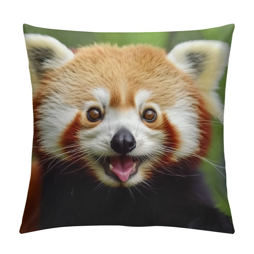 ONETECH Lesser Red Panda Decorative Throw Pillow Covers Plush Cushion ...