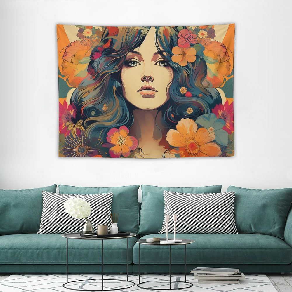 FUMJ Line Aesthetic Tapestry, Minimalist Lines Wall Tapestry Simple ...