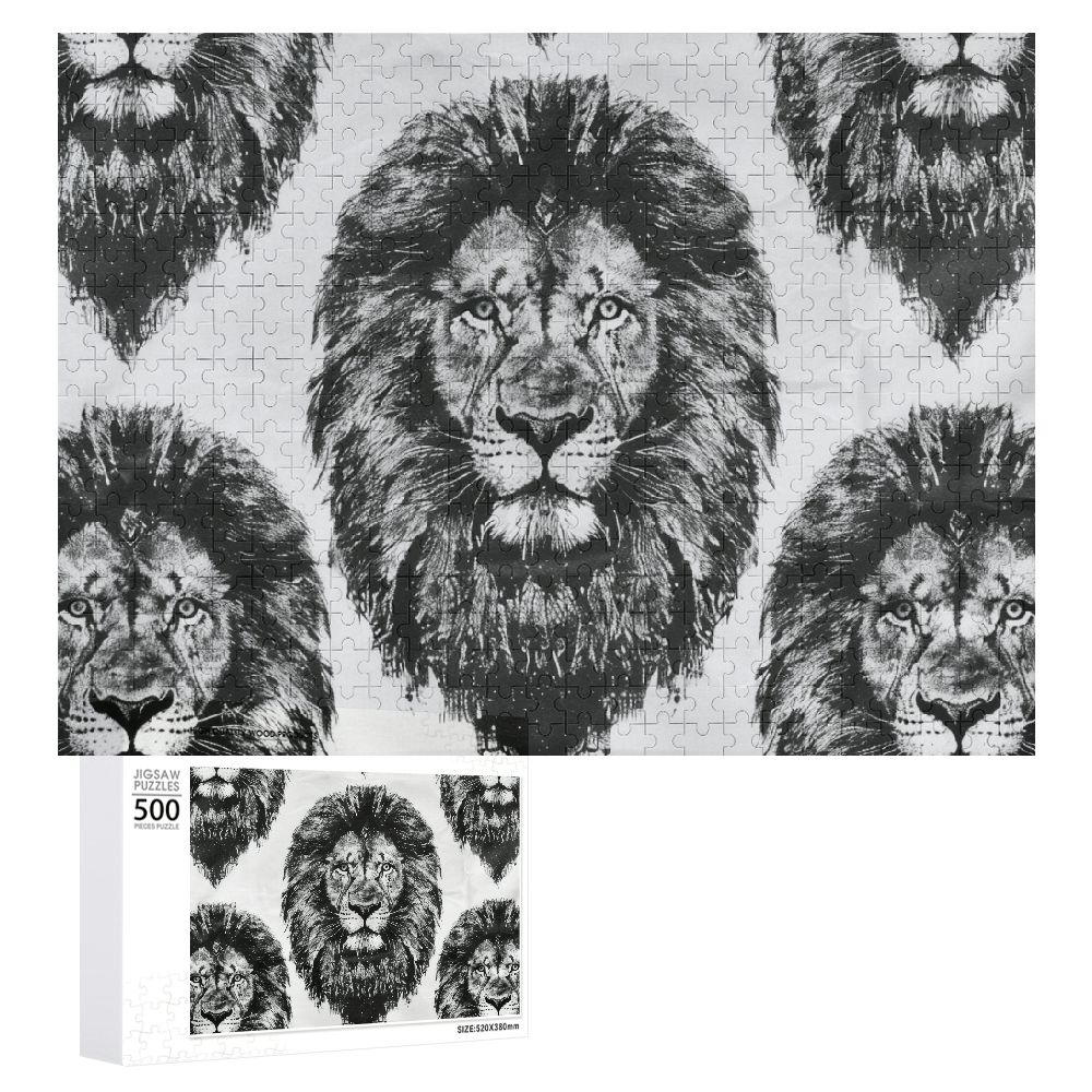 ONETECH Lion Wooden Jigsaw Puzzle for Adults and Kids - Impossible ...
