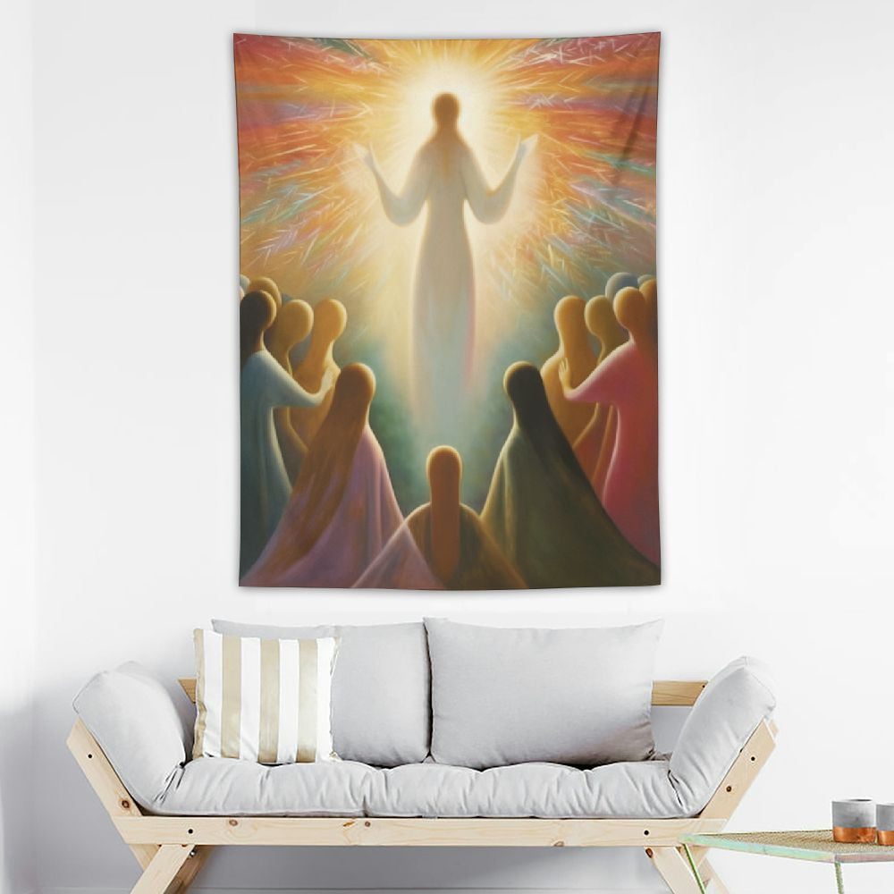 ONETECH Love The Bond Of Perfect Harmony Canvas Tapestry Of Jesus ...