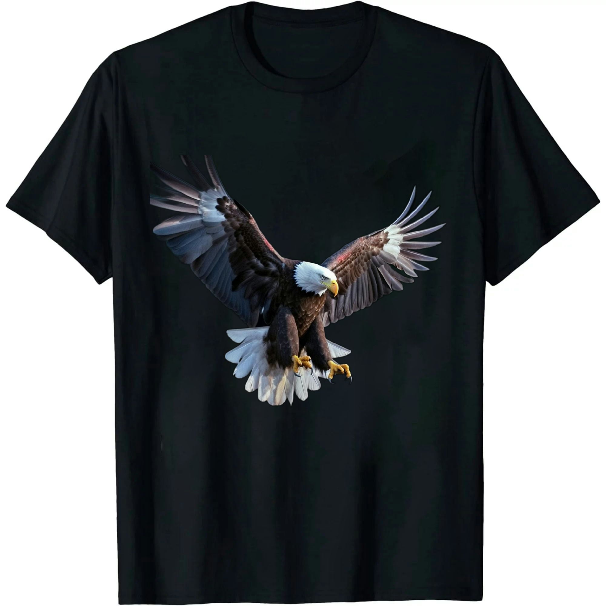 ONETECH Lovely American Bald Eagle In Flight Photo Portrait T-Shirt ...