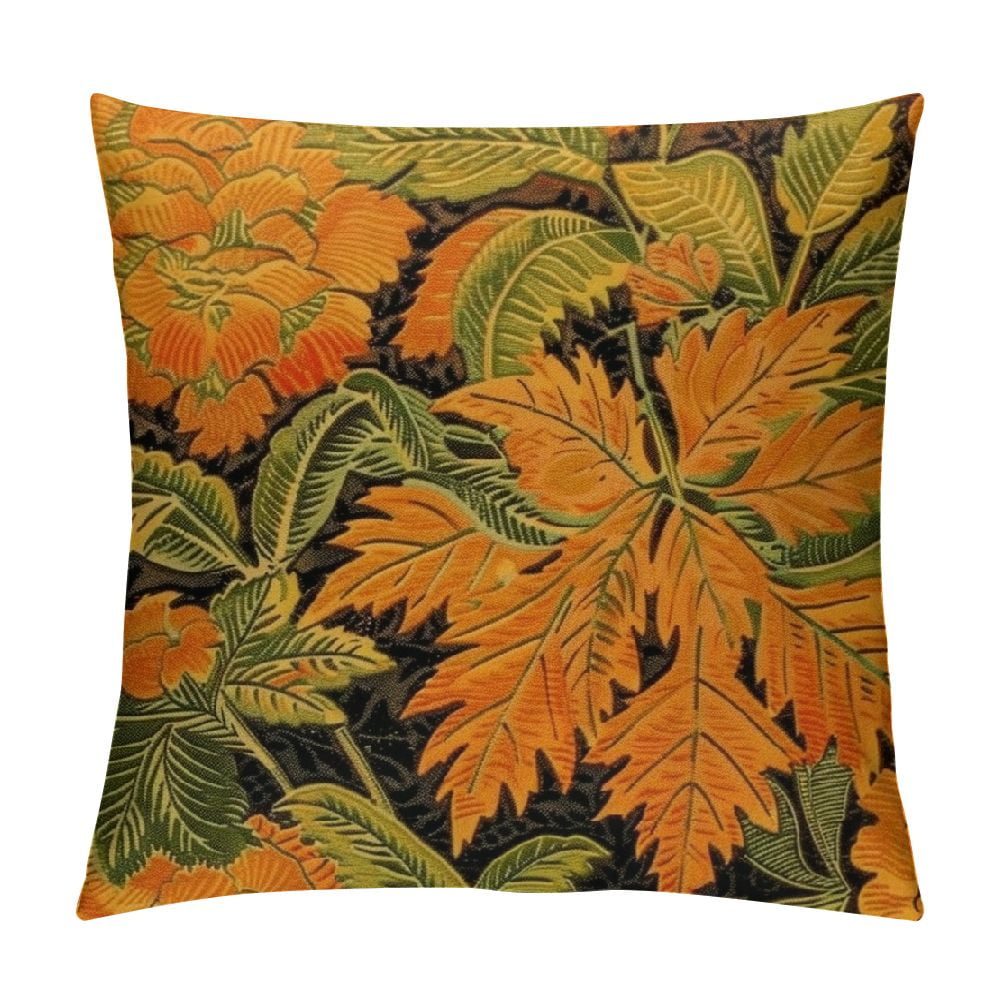 ONETECH Maple Leaf Pillow Cut Cushion Case Luxury Modern Lumbar Throw ...