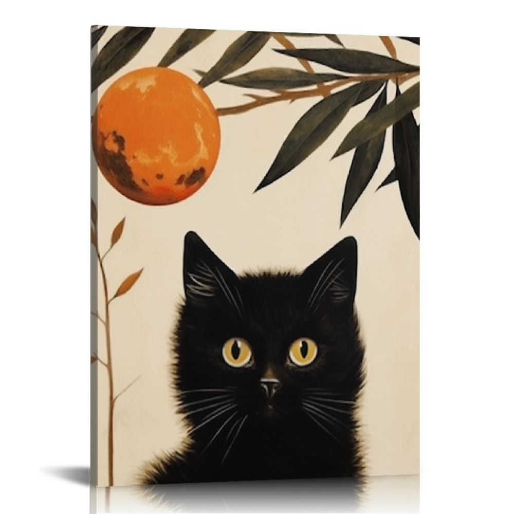 ONETECH Mid-Century Boho Cats Posters Wall Art Prints,Abstract Boho Sun ...