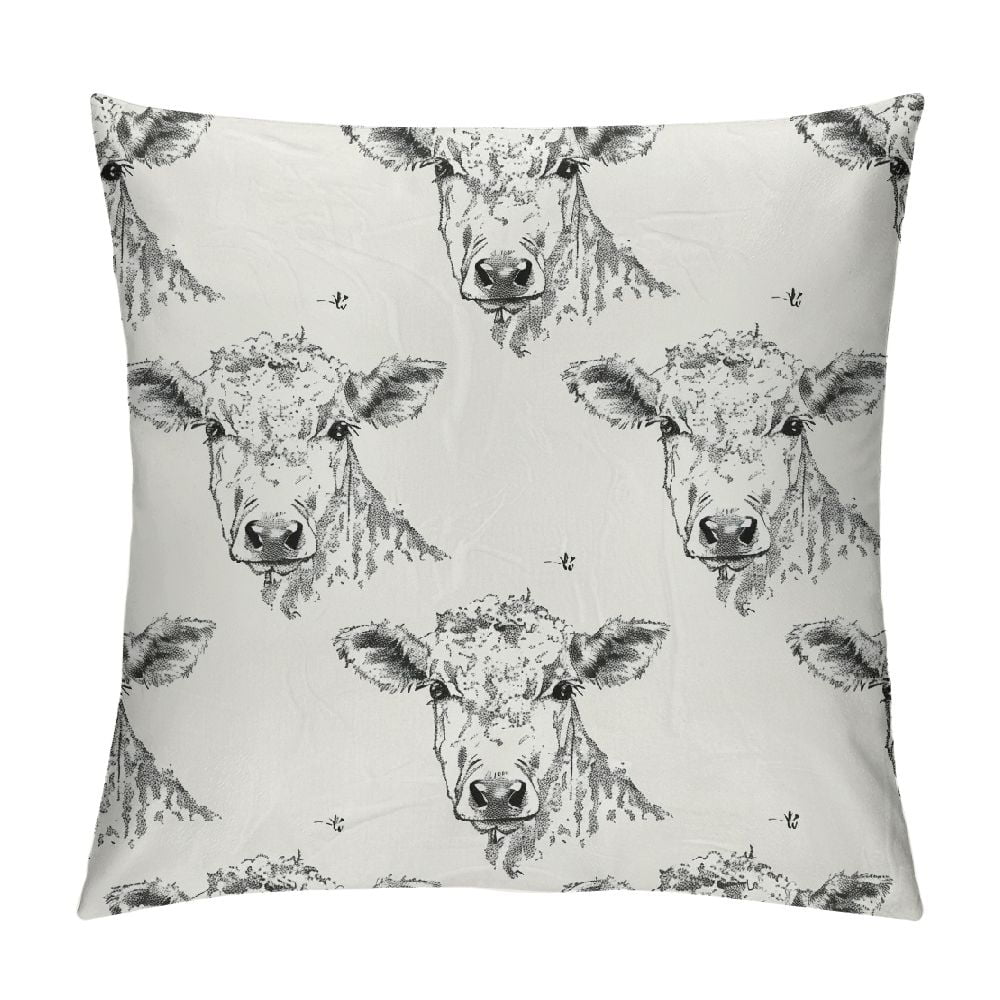 ONETECH Minimalist Pattern Line Art Farmer Goat Mom Throw Pillow ...