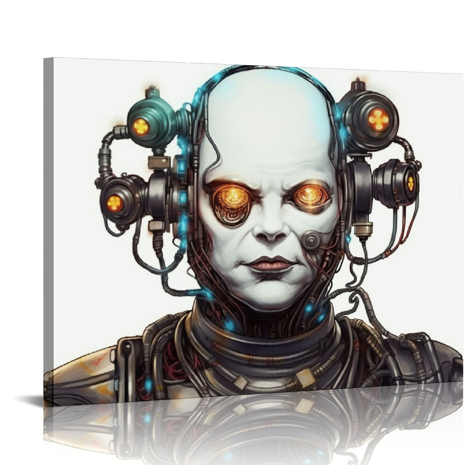 ONETECH Modern Canvas Painting Poster Print Rectangle Futuristic Sci-fi ...