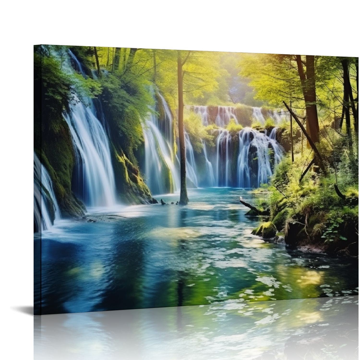ONETECH Modern Scenery Painting Autumn Forest Pictures Snow Mountains ...