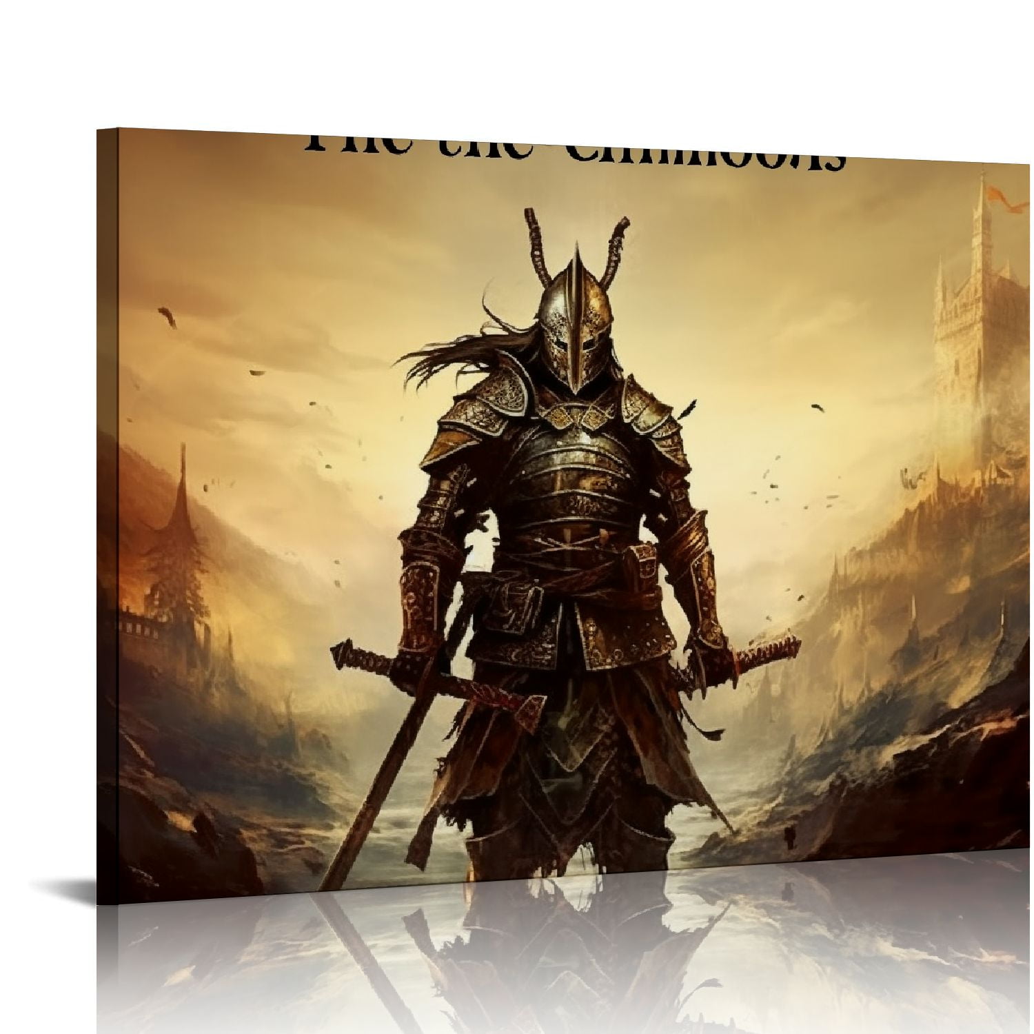 ONETECH Motivational Canvas Wall Art Japanese Samurai Wall Decor I ...