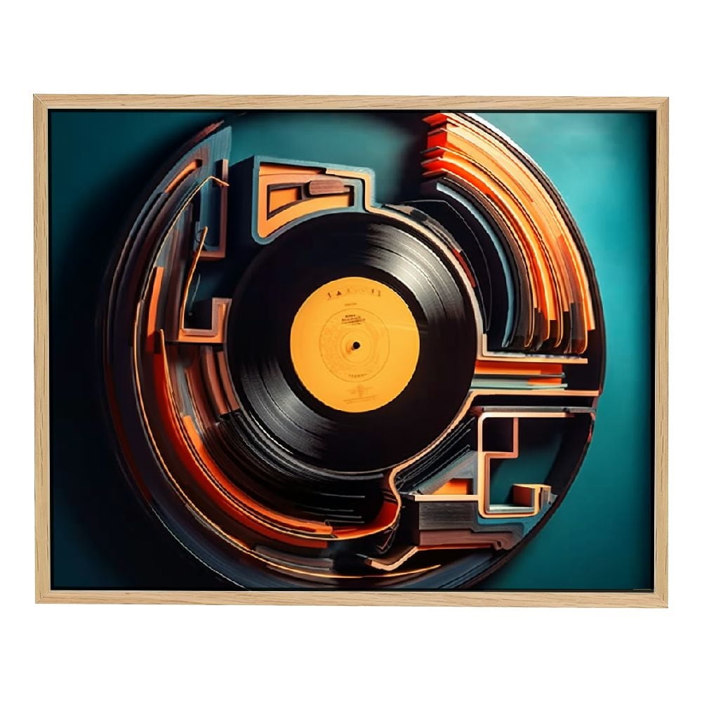 ONETECH Motivational Wall Art For Office, Vinyl Record Wall Art, Music ...