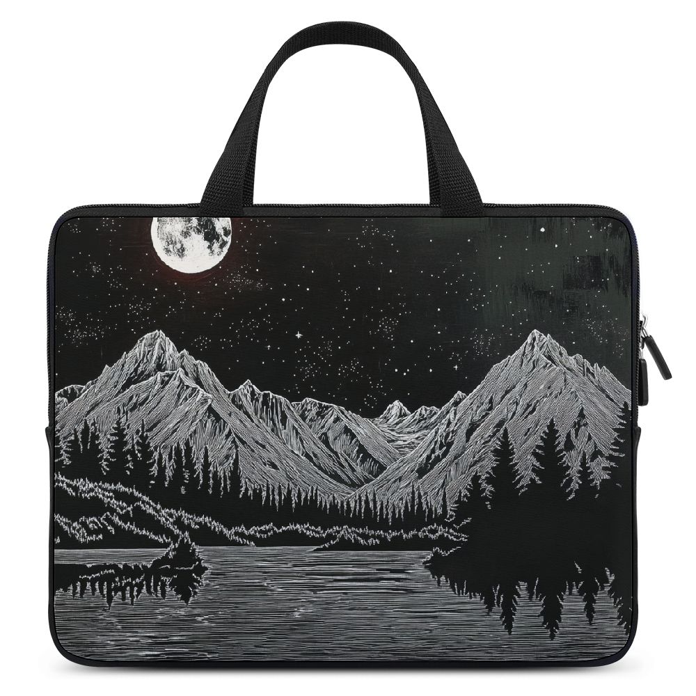 ONETECH Mountains Lake Full Moon Laptop Sleeve Carrying Bag Diving ...