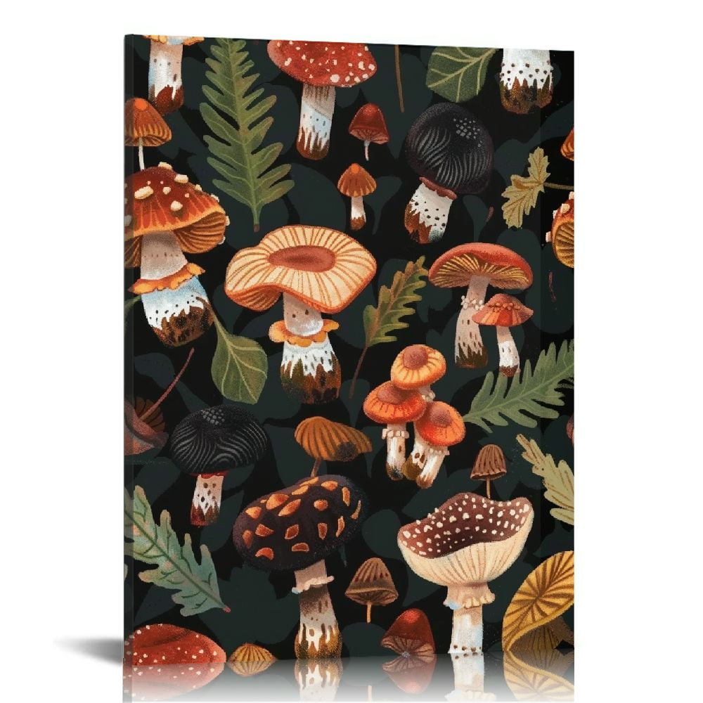 ONETECH Mushroom Wall Art,Mushroom Wall Decor,Mushrooms Decor,Vintage ...