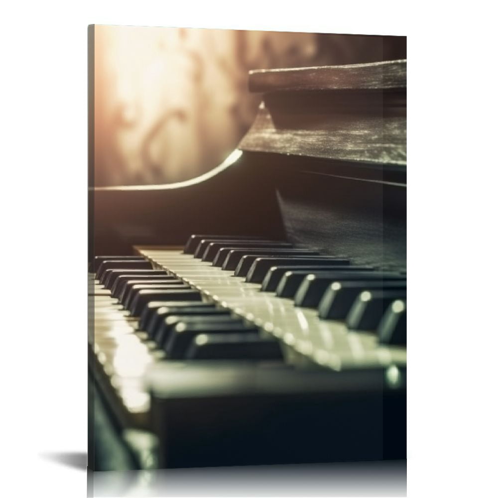 ONETECH Music Wall Art Decor - Piano Keyboard Canvas Art - Decorative ...