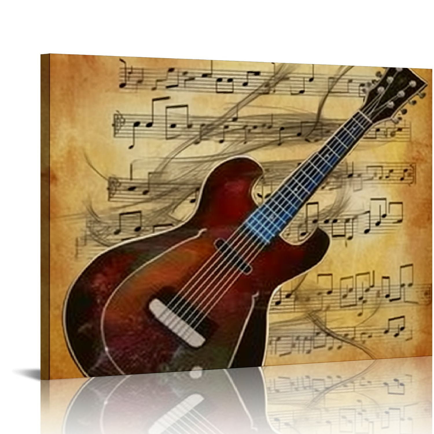 ONETECH Music Wall Art Musical Painting Piano Violin Guitar Decor ...