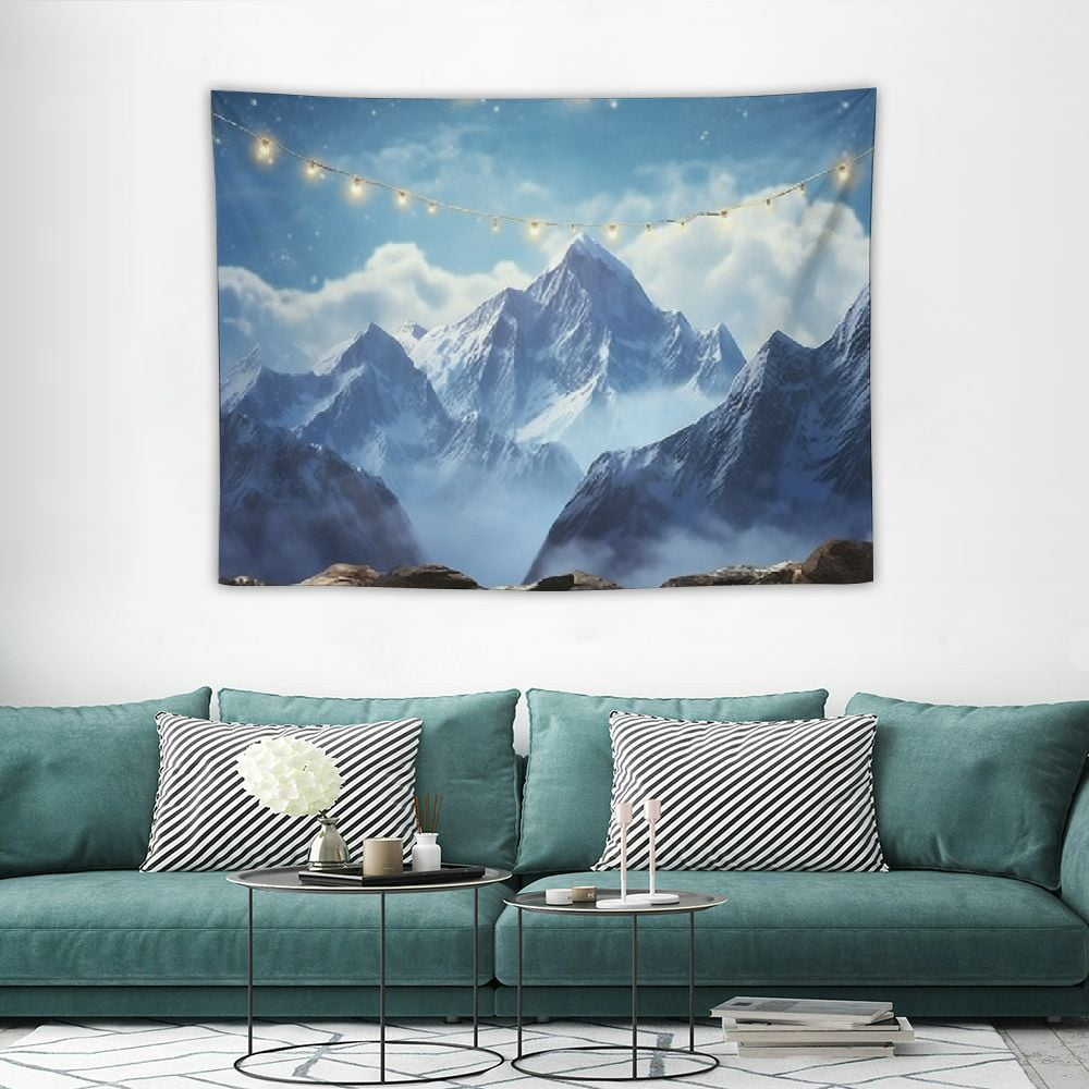ONETECH Nature Tapestry King Size, Alps Mountain with Snow Covered ...
