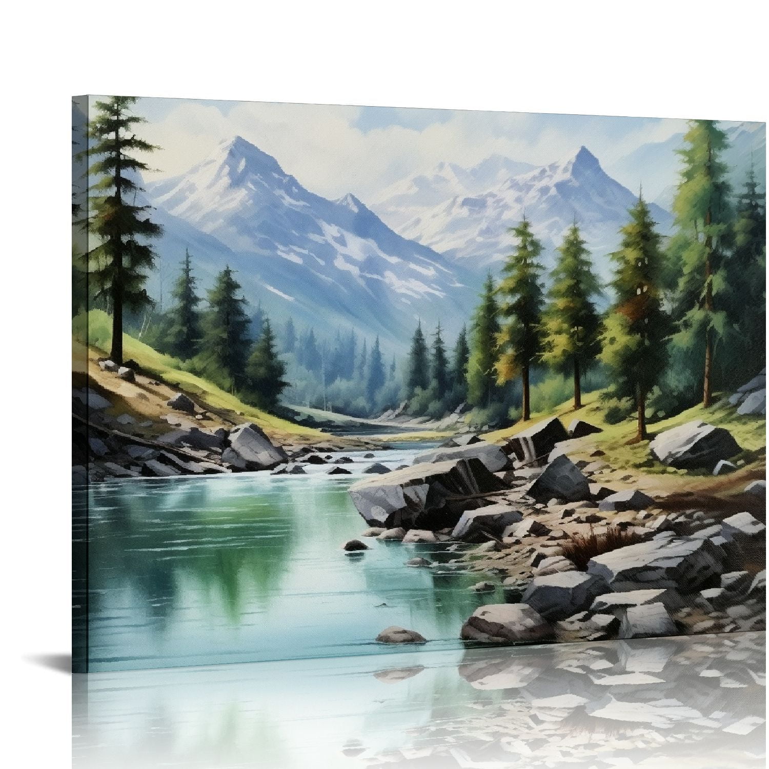ONETECH Nature Wall Art, Commission Landscape, Watercolor Landscape ...