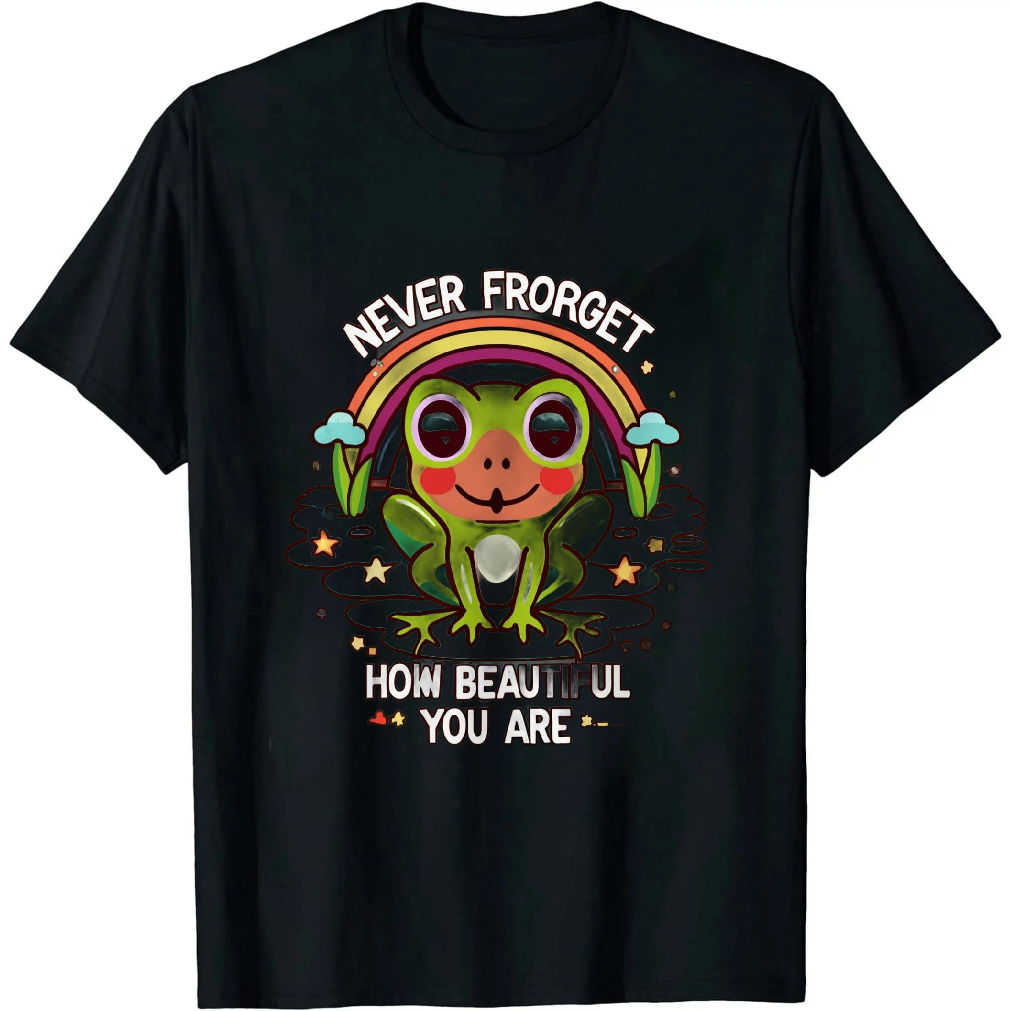 ONETECH Never Froget How Beautiful You Are Frog Meme T-Shirt - Walmart.com