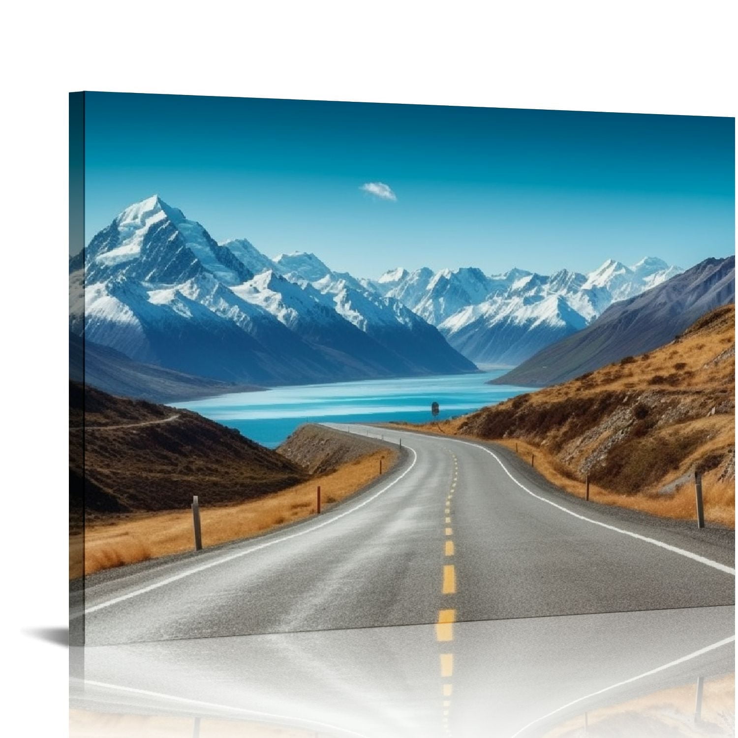 ONETECH Night Starry Sky And Snow Mountain Natural Scenery Poster ...