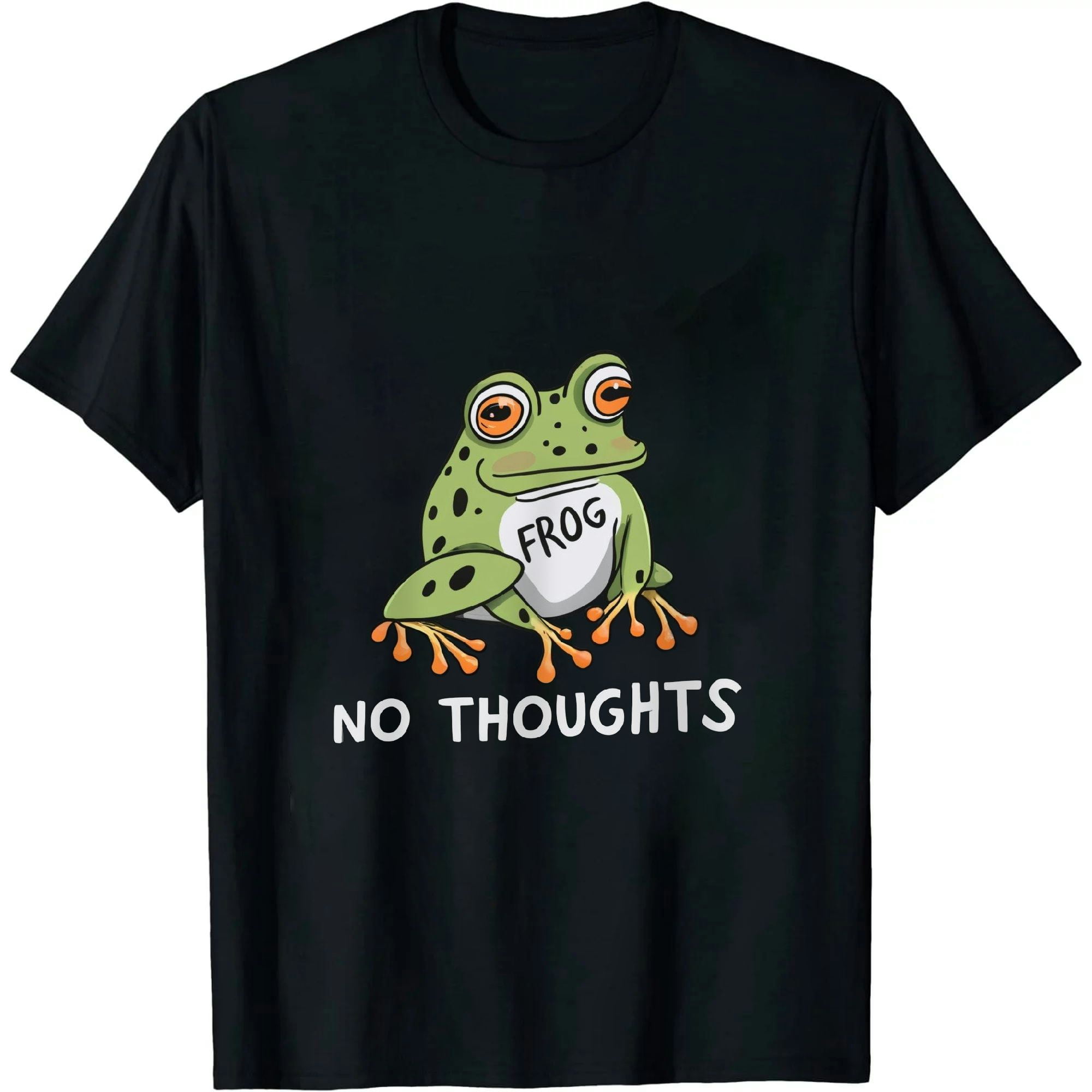 ONETECH No Thoughts Just Frog Funny Amphibian Meme T-Shirt - Walmart.com