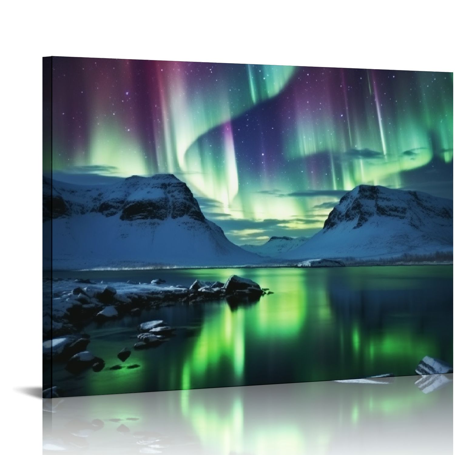 ONETECH Northern Lights Posters Northern Lights Pictures Canvas Wall ...