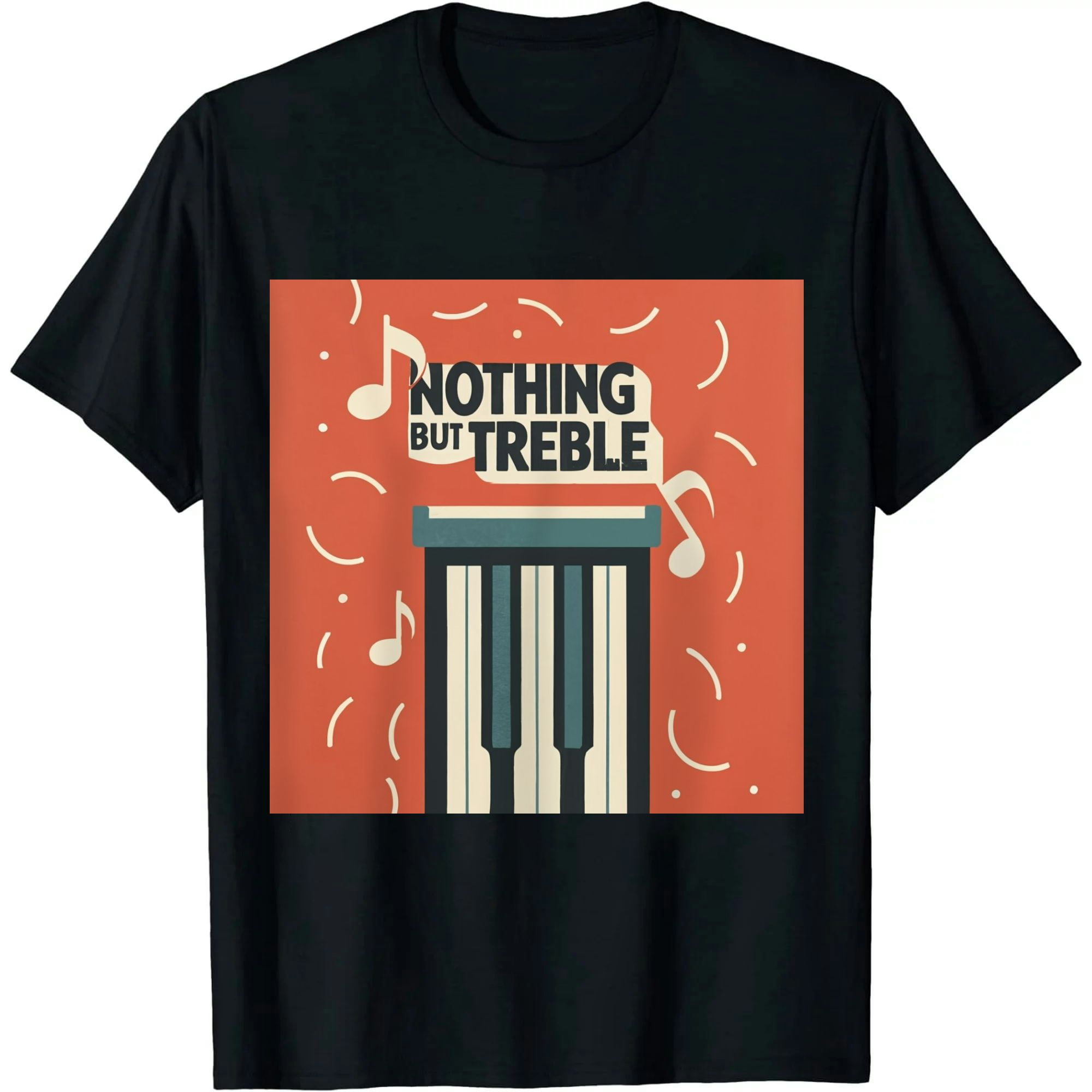 ONETECH Nothing But Treble - Flute Player Flutist Marching Band T-Shirt ...
