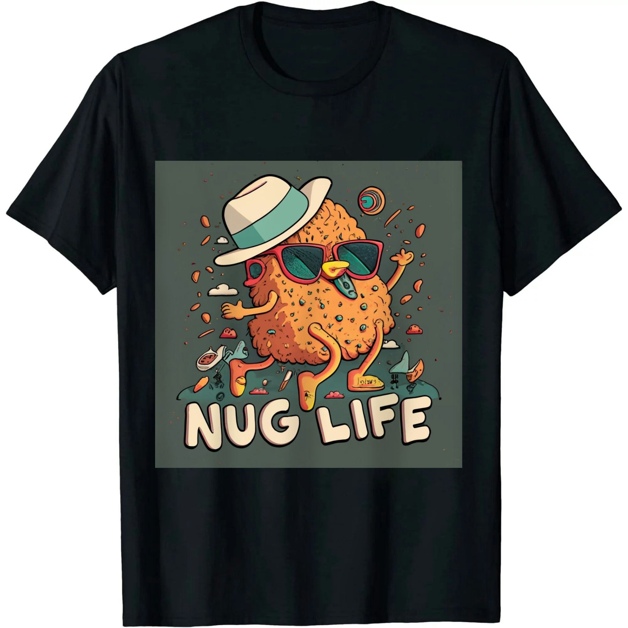 ONETECH Nug Life Tee Shirt Chicken Nugget T shirt for Men Women Kid's ...
