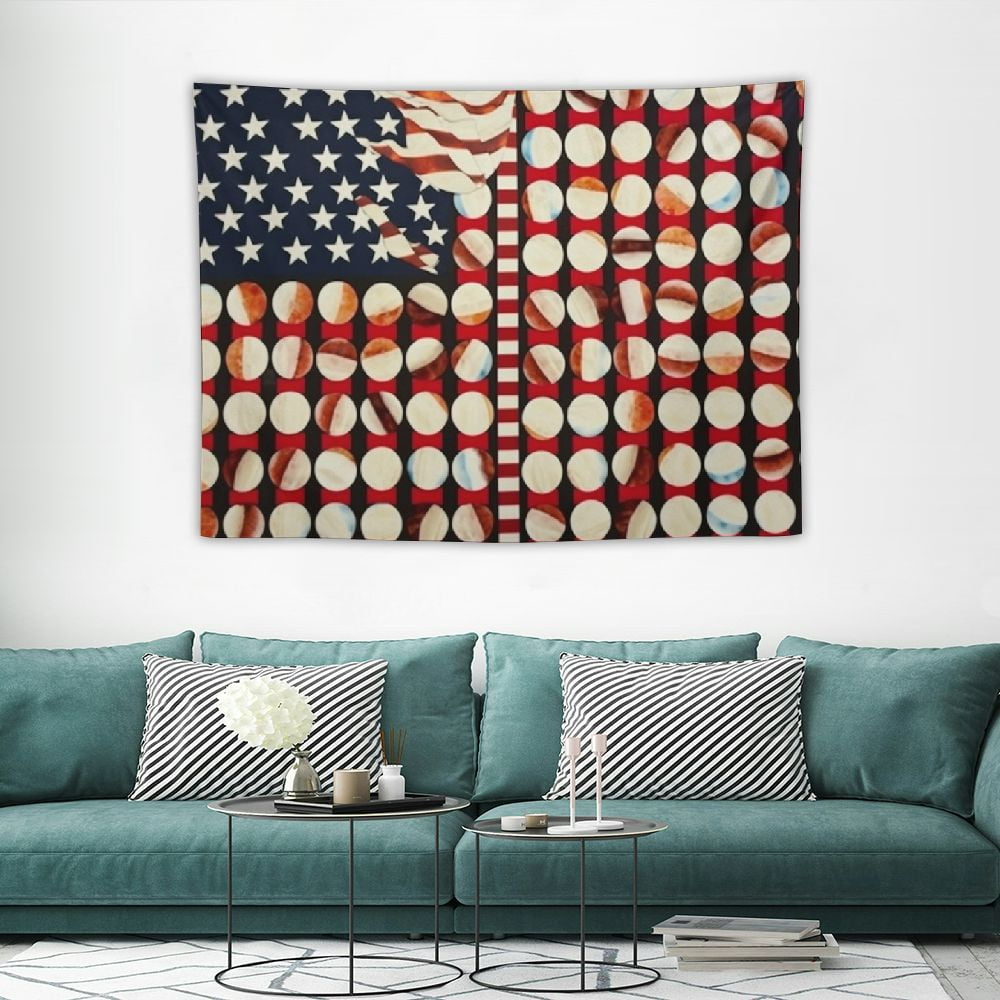 ONETECH Ocean American Flag Tapestries Conch Shell Starfish USA ...