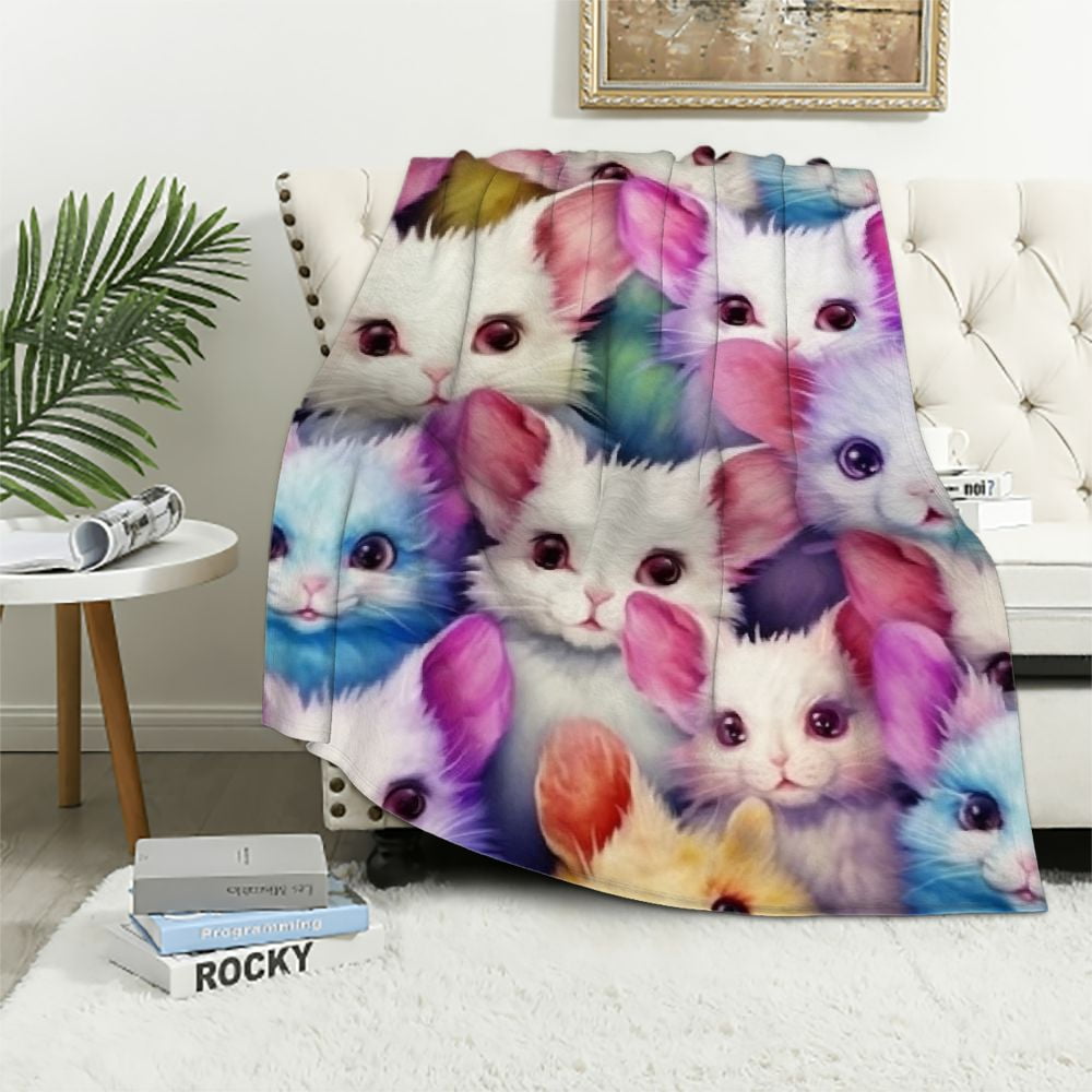 ONETECH Opossum Throw Blanket for Human,Flannel Cute Opossums Themed ...