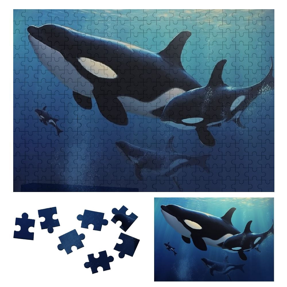 ONETECH Orca Whales Wooden Puzzle for Adults and Kids 300 PCS - Walmart.com