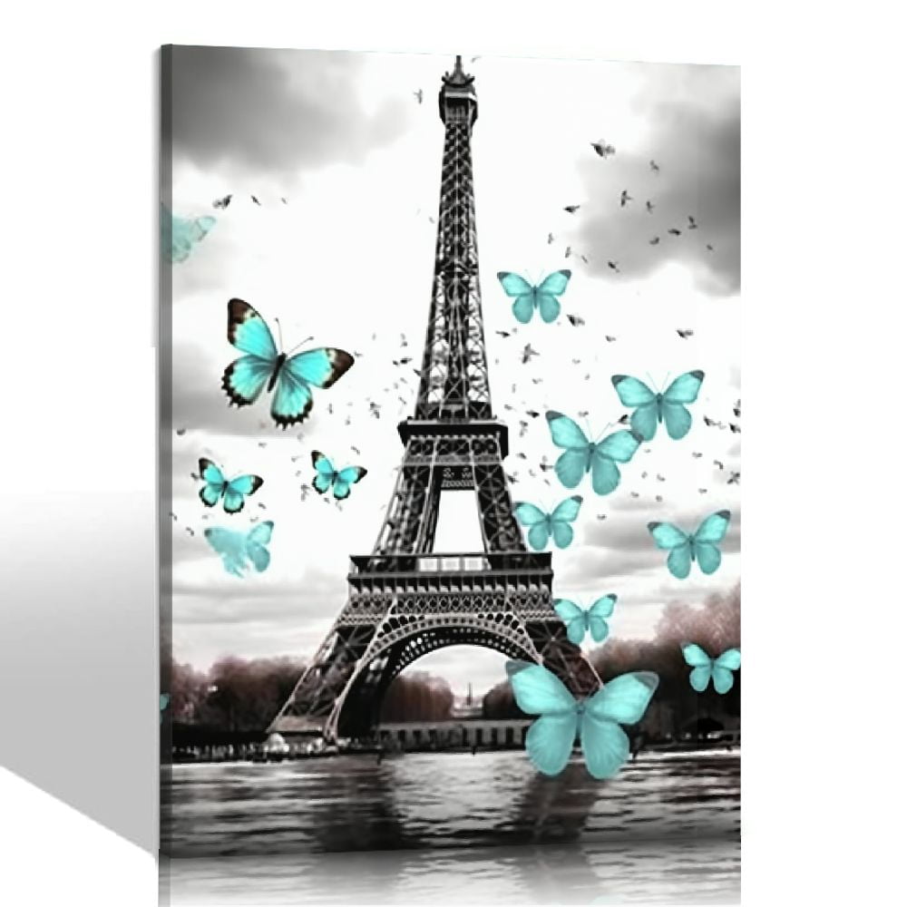 ONETECH Paris Eiffel Tower Decor for Bedroom Glam London Eiffel Poster ...