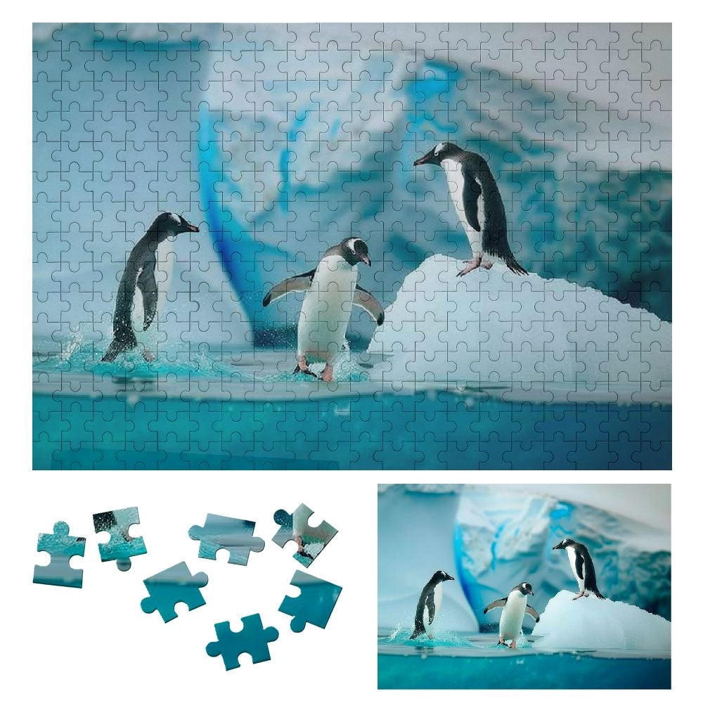 ONETECH Penguins Iceberg Water Wooden Puzzle for Adults and Kids 300 ...