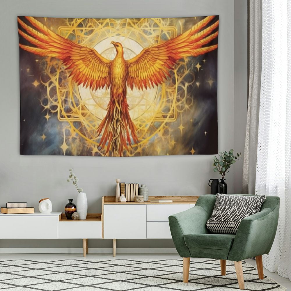 ONETECH Phoenix Bird Tapestry,Pair of Phoenix Tree of Life and Sacred ...