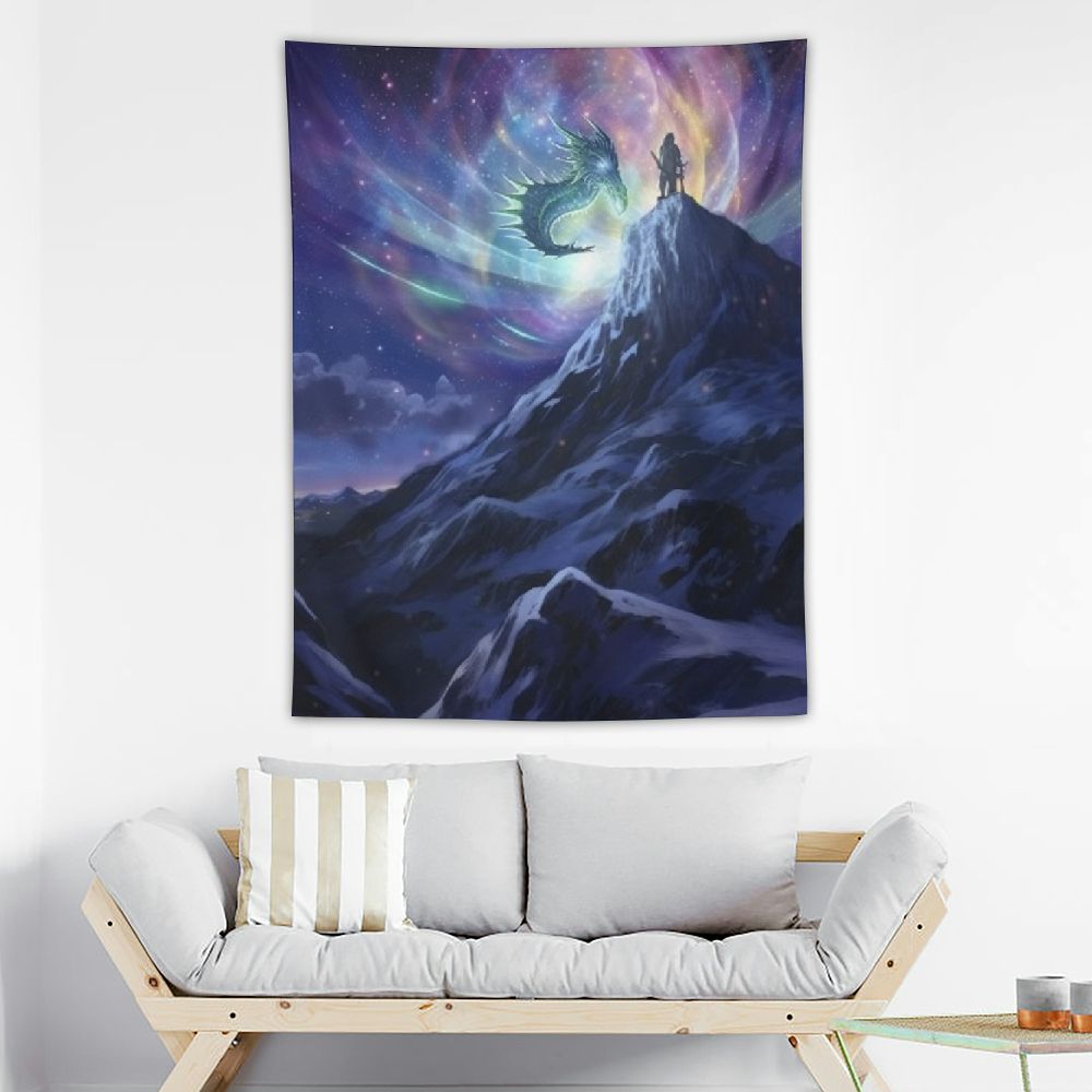 ONETECH Phoenix Tapestry Ice Fire Divine Bird Greek Mythology Paintings Wall Tapestry Art Print ...