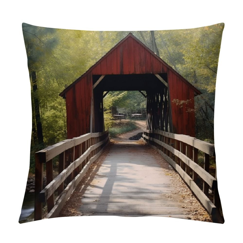 ONETECH Photo of Campbells Covered Bridge as The Leaves are Changing ...