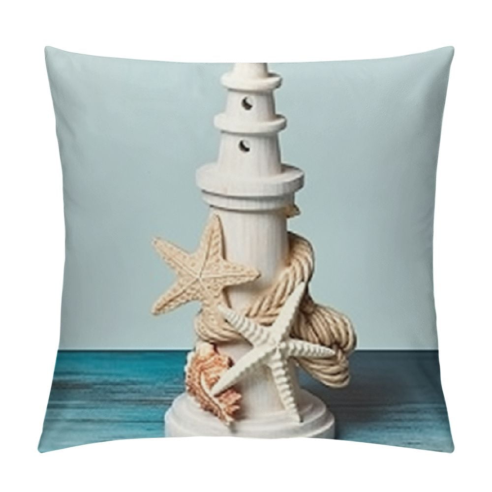 ONETECH Pieces Ocean Beach Decorative Pillow Covers Summer Sea Theme ...