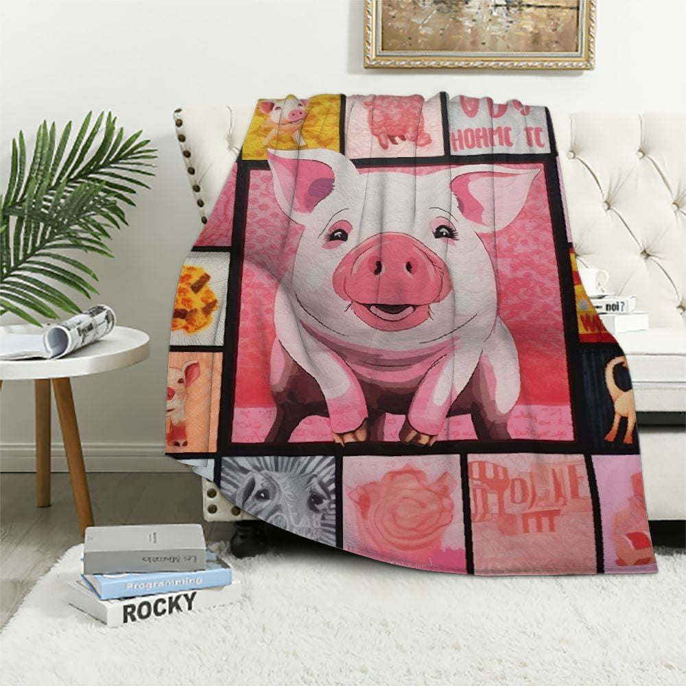 ONETECH Pig Blanket Pig Gifts for Pig Lovers Pigs in a Blanket Pig ...