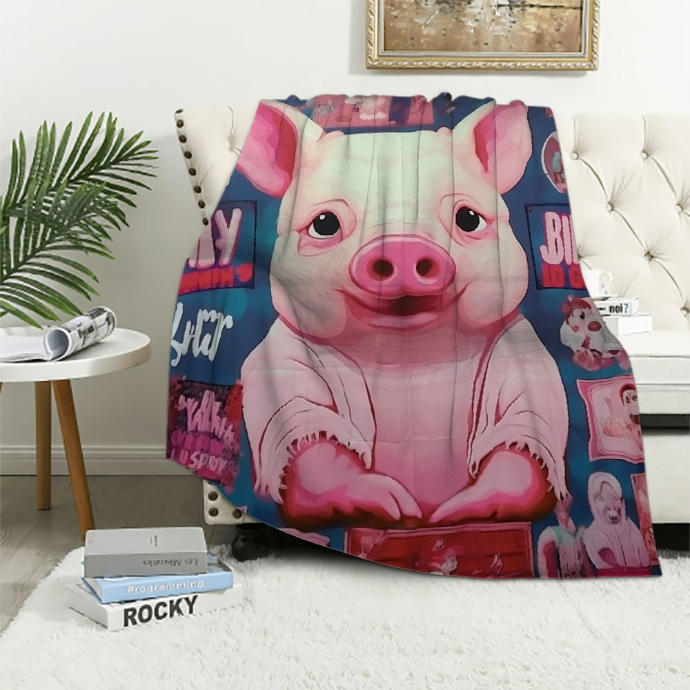 ONETECH Pig Blanket, Pig Blankets for Adults with Pig Throws for Men ...