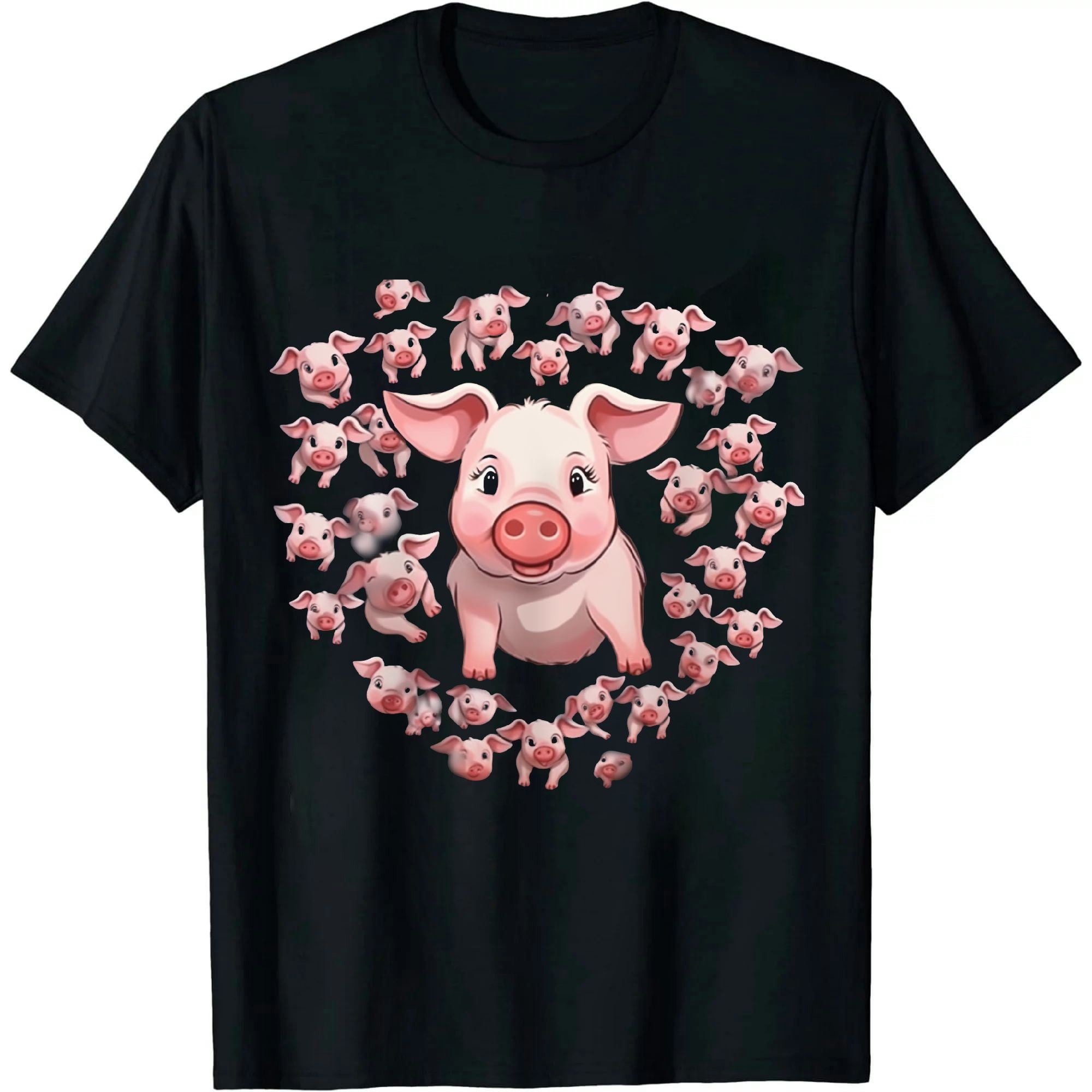 ONETECH Pig Shirts For Women Girls Kids Heart Shape Poses Cute Pig T ...