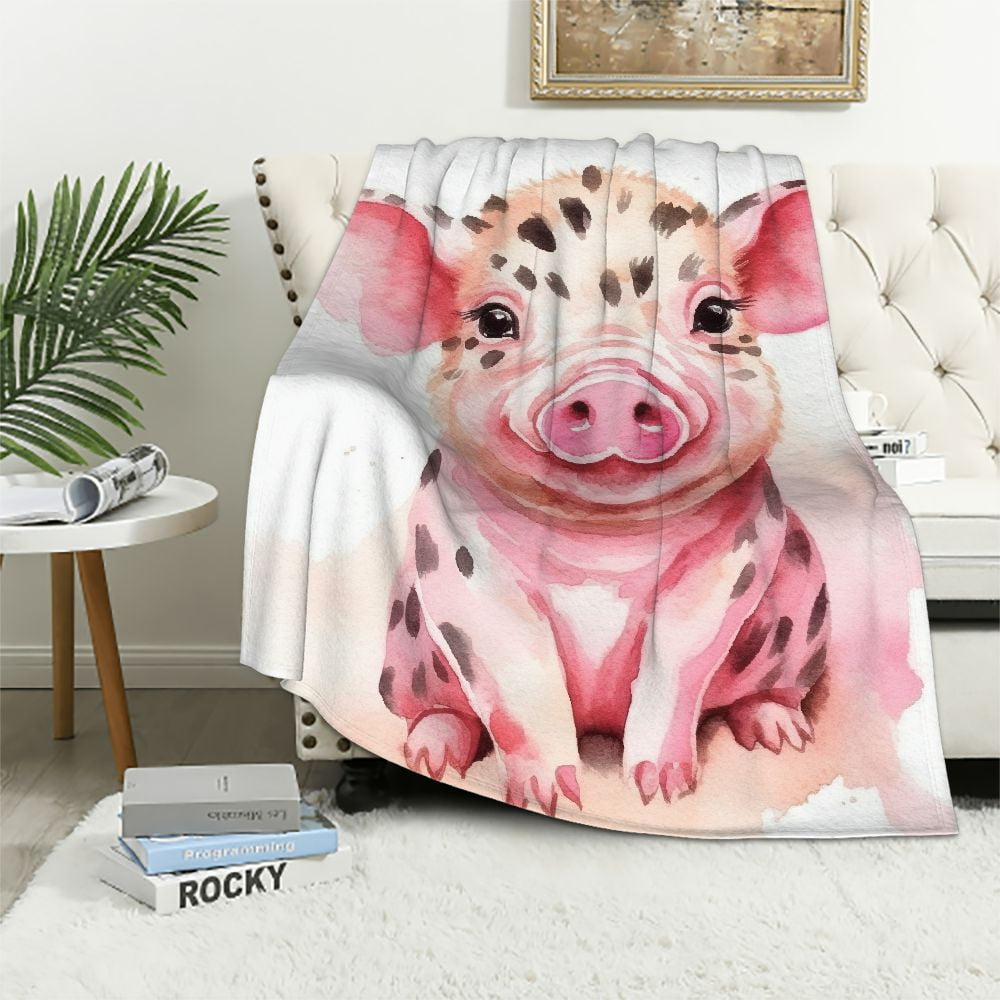 ONETECH Pigs in a Blanket,Funny Pig Wearing Leopard Bandana Isolated on ...