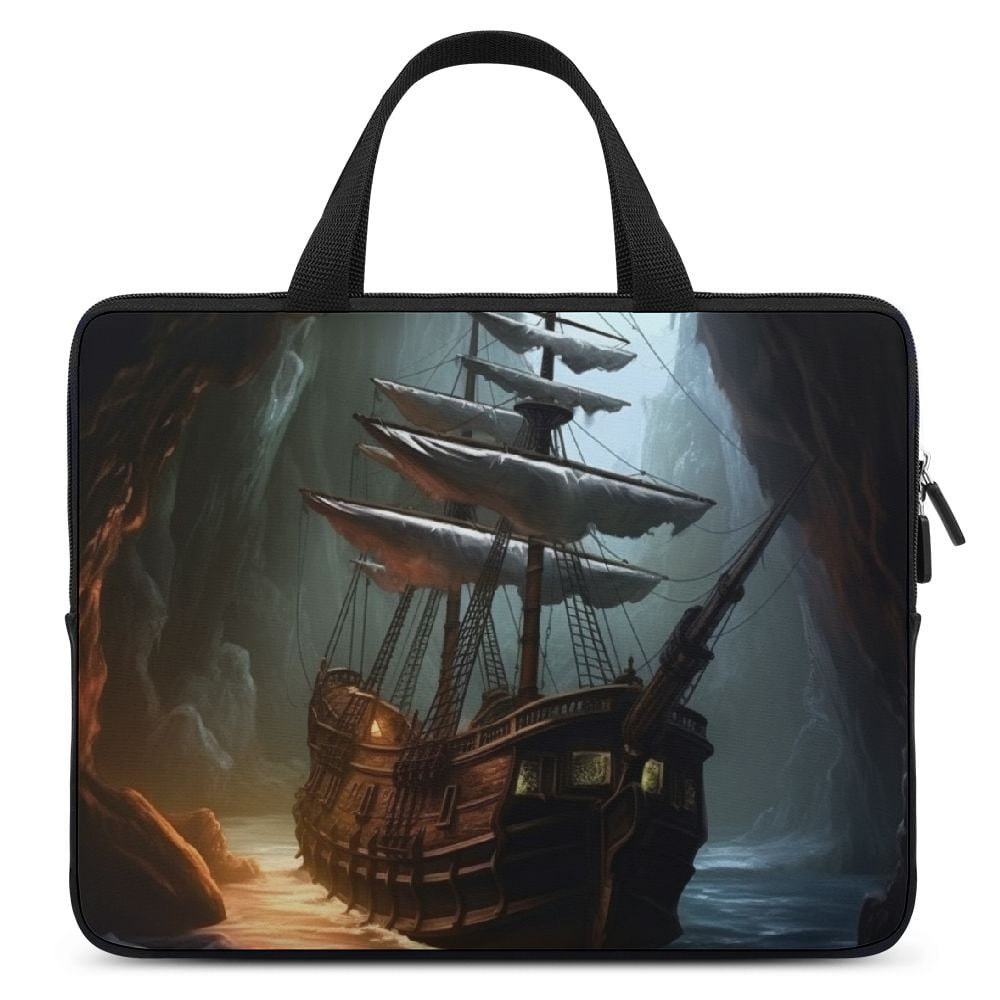 ONETECH Pirate Ship Cave Fantasy Art Laptop Sleeve Carrying Bag, Diving ...