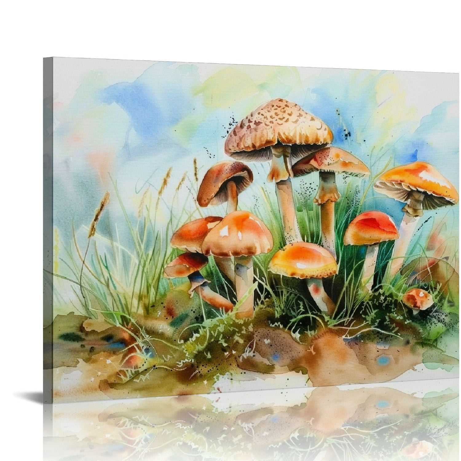 ONETECH Plant mushroom canvas wall art Interesting mushroom picture ...