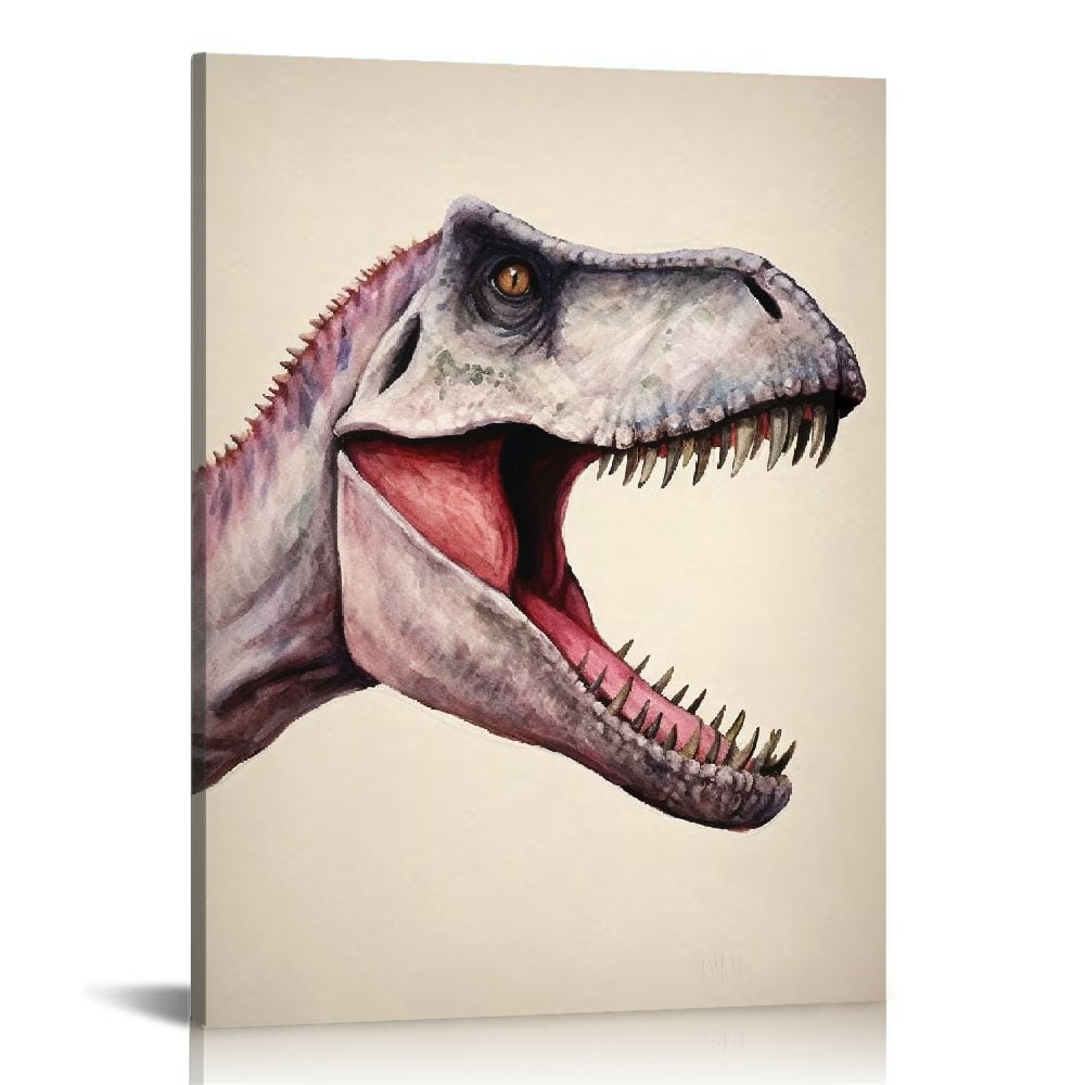 ONETECH Powerful Tyrannosaurus Rex Canvas Paintings Dino Art Posters ...