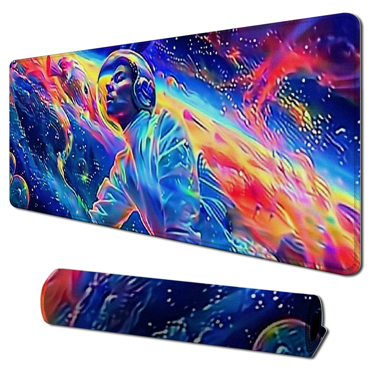 ONETECH Psychedelic Art Large Gaming Mouse Pad for Desk, Extended Size ...