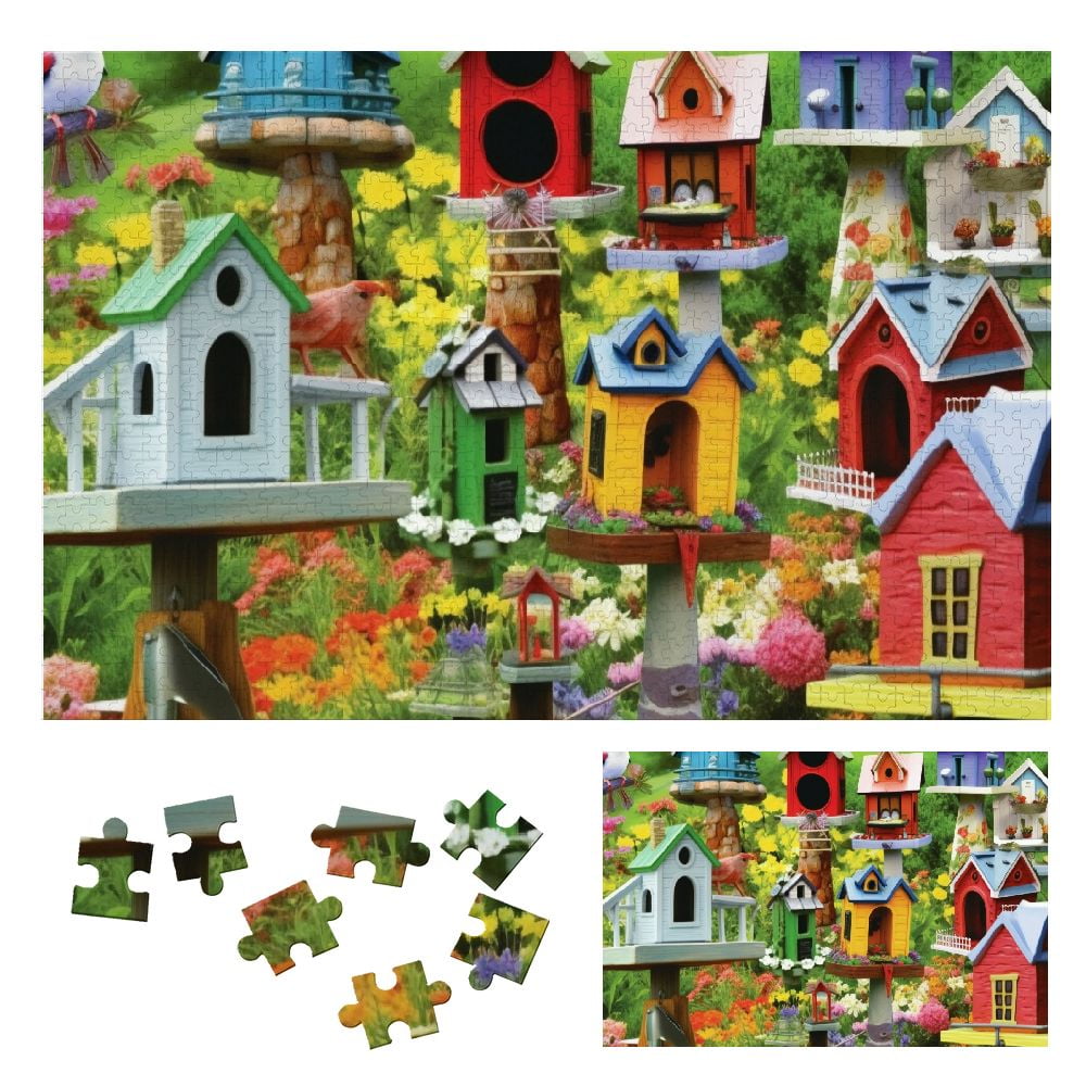 ONETECH Puzzles Birdhouse Village - Jigsaw Puzzle 1000 PCS - Walmart.com