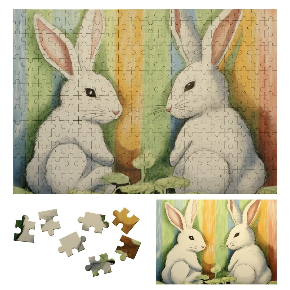 ONETECH Rabbits Beatrix Potter Whimsical Wooden Jigsaw Puzzle for ...