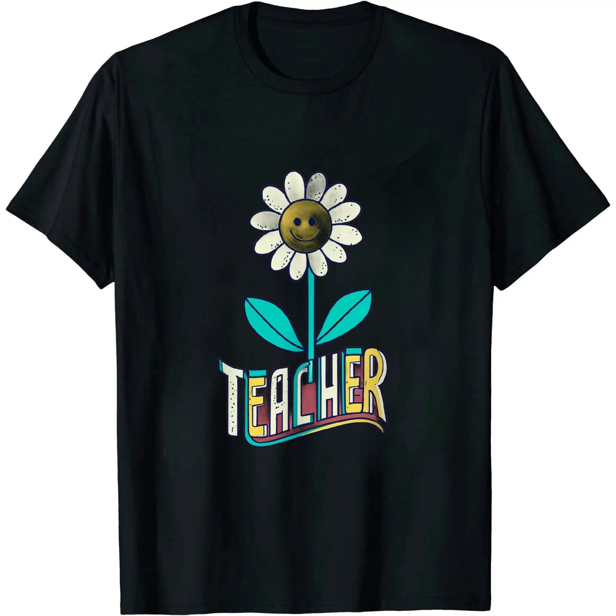 ONETECH Retro Teacher Daisy Colorful - Elementary School Teacher T ...